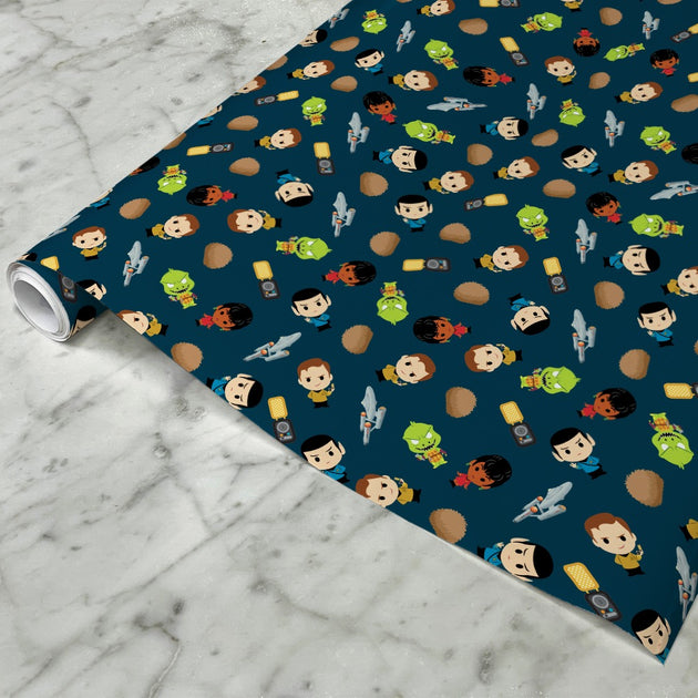 Star Trek: The Original Series Chibi Gift Wrap | Star Trek Shop