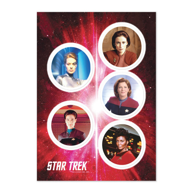 Star Trek Women Of Star Trek Sticker Sheet | Star Trek Shop