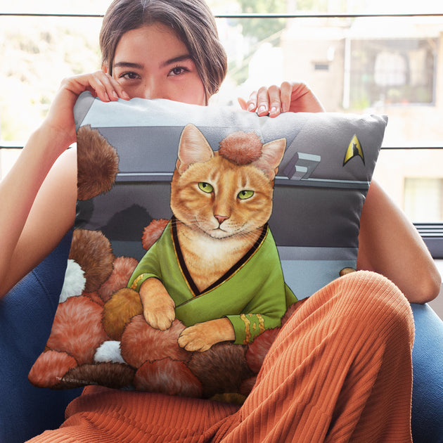 Star Trek: The Original Series Tribble Cat Pillow - 16" x 16" | Star ...