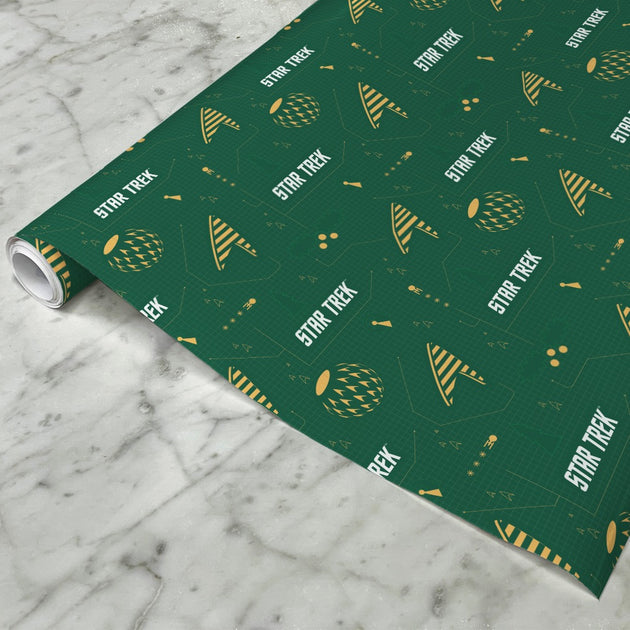 Star Trek Delta Holiday Wrapping Paper | Star Trek Shop