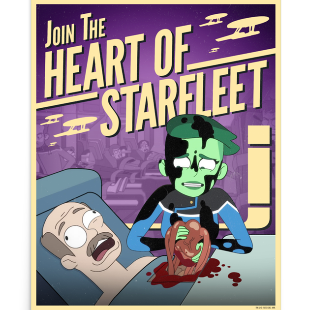 Star Trek: Lower Decks Heart of Starfleet Recruiting Premium Satin ...