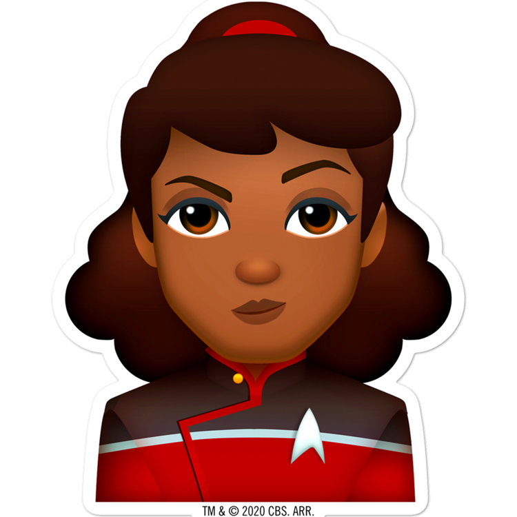 Star Trek: Lower Decks Mariner Emoji Die Cut Sticker