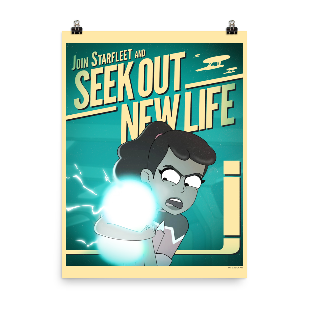 Star Trek: Lower Decks New Life Recruiting Premium Satin Poster
