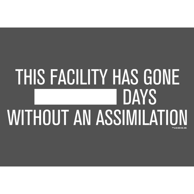 Star Trek: Picard Assimilation Sign Metal Sign | Star Trek Shop