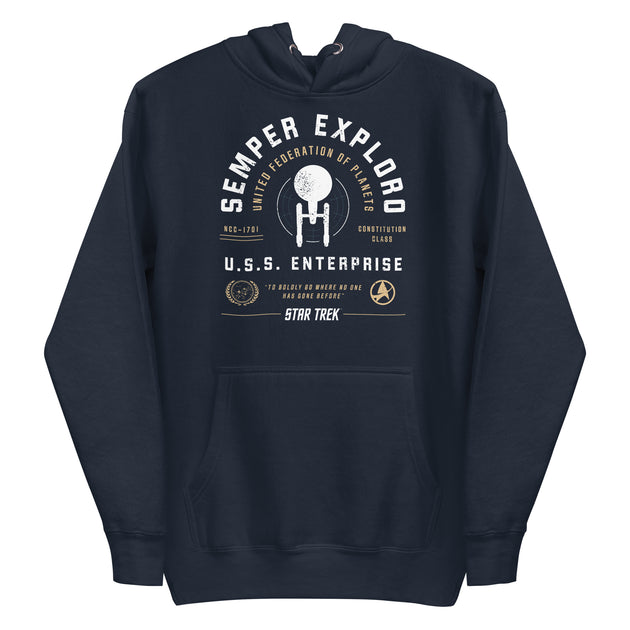 Star Trek Semper Exploro Adult Hoodie | Star Trek Shop