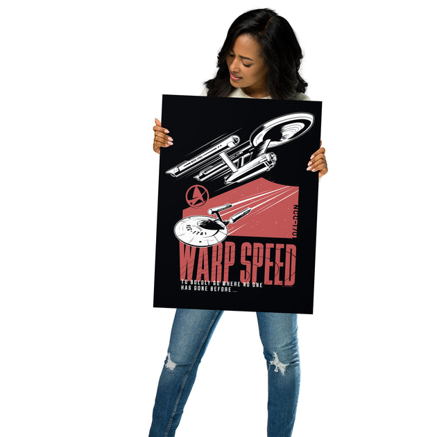 Star Trek Warp Speed Premium Matte Poster | Star Trek Shop